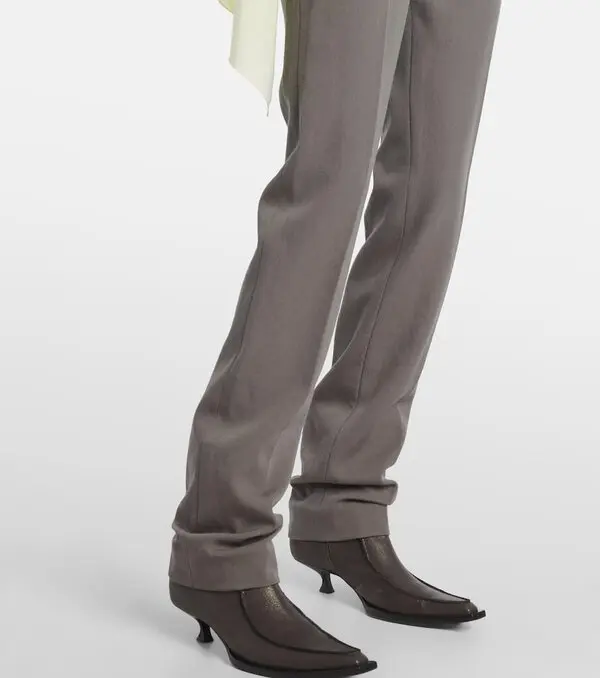 Calvin Klein Lucia High-rise Slim Wool Pants