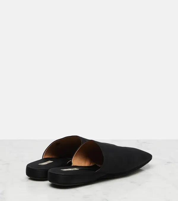 Calvin Klein Hugh Satin Mules - Black