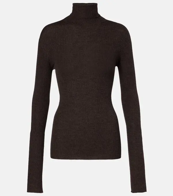 Calvin Klein Ribbed-knit Wool Turtleneck Sweater