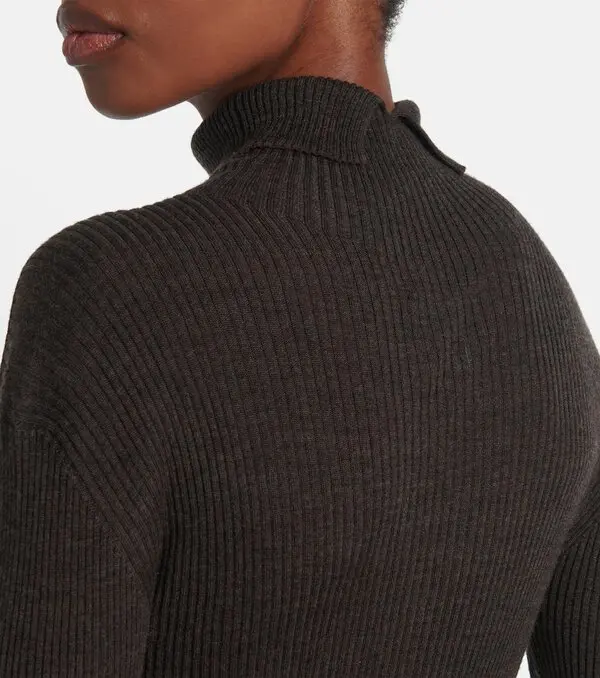 Calvin Klein Ribbed-knit Wool Turtleneck Sweater