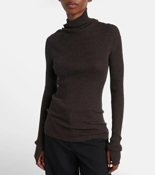 Calvin Klein Ribbed-knit Wool Turtleneck Sweater