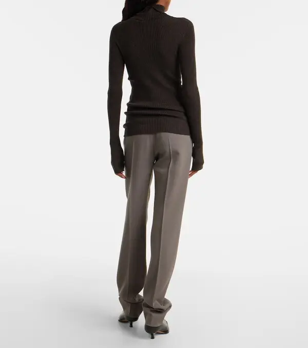 Calvin Klein Ribbed-knit Wool Turtleneck Sweater