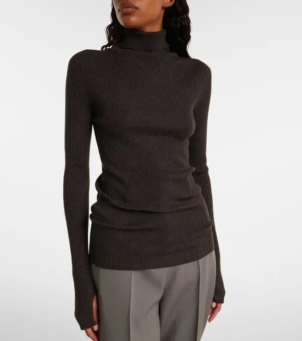 Calvin Klein Ribbed-knit Wool Turtleneck Sweater