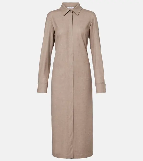 Max Mara Pallino Cashmere-blend Shirt Dress
