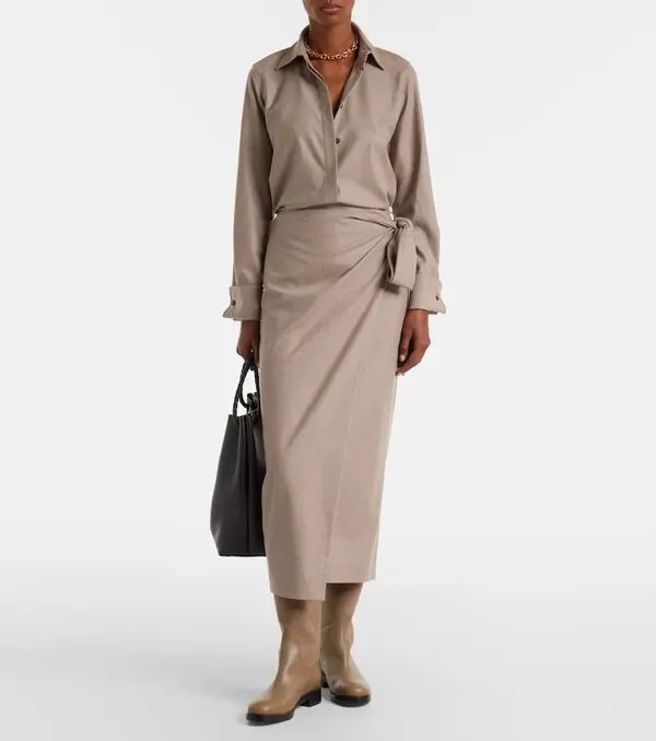 Max Mara Tebaide Cashmere-blend Shirt