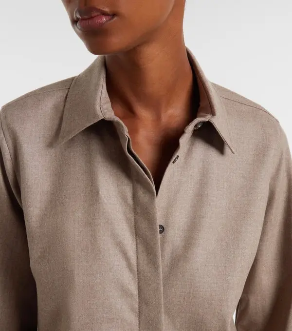 Max Mara Tebaide Cashmere-blend Shirt