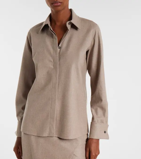Max Mara Tebaide Cashmere-blend Shirt