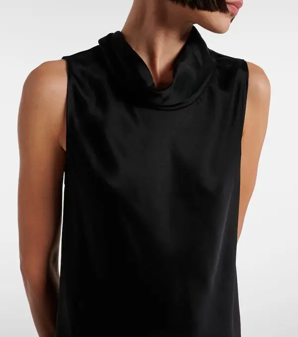 LESET Barb Satin Top