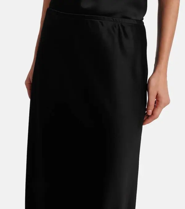 LESET Barb Satin Maxi Skirt