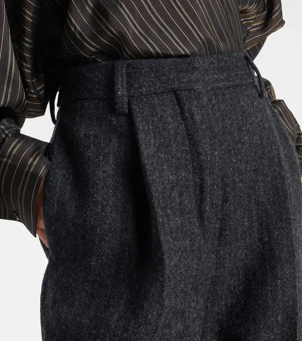 Dries Van Noten Pinstriped Wool Wide-leg Pants