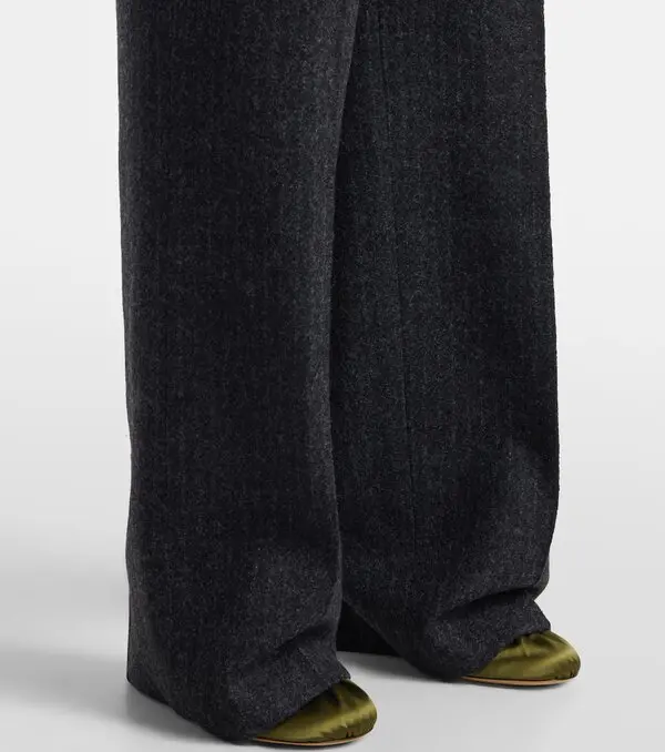 Dries Van Noten Pinstriped Wool Wide-leg Pants