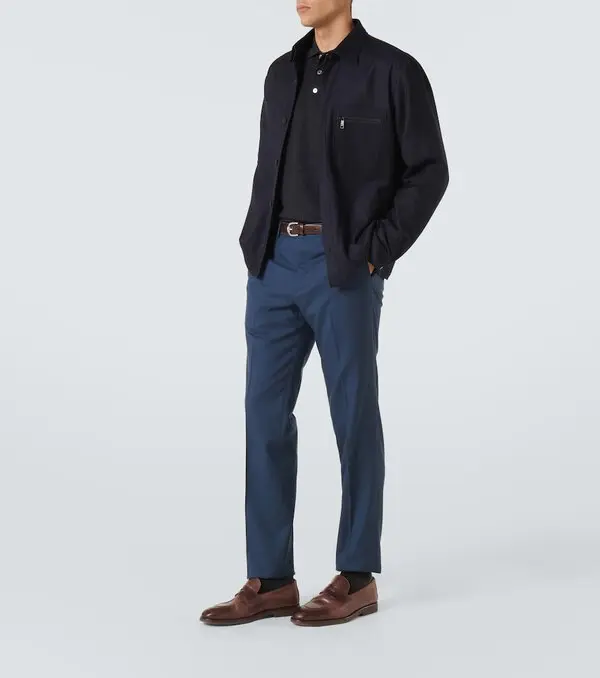 Zegna Wool Overshirt - Blue