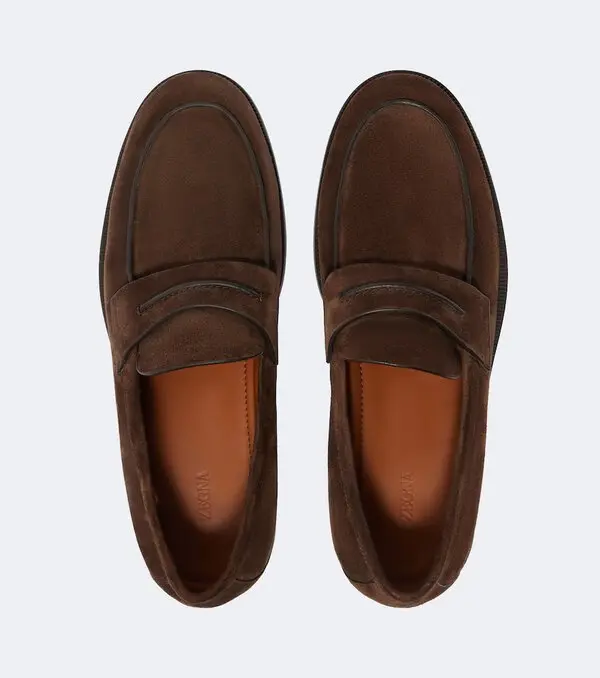 Zegna Suede Loafers
