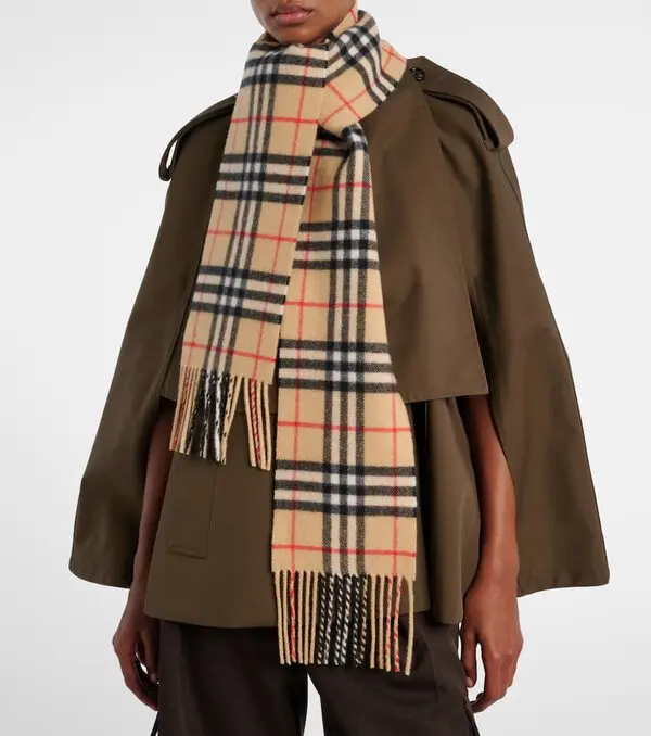 Burberry Check Cashmere Scarf