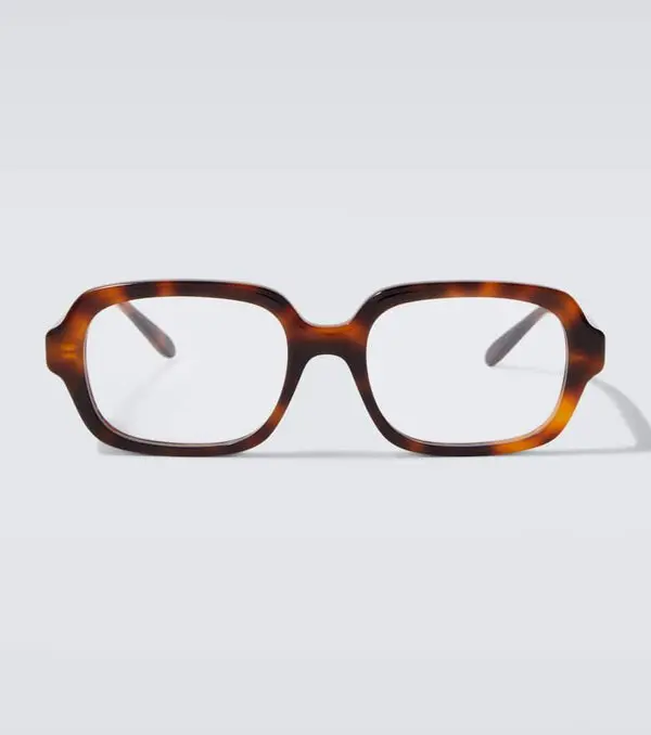 Loewe Slim Square Frame Glasses - Brown
