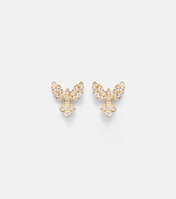 ANITA KO 18kt Yellow Diamond Stud Earrings - Gold