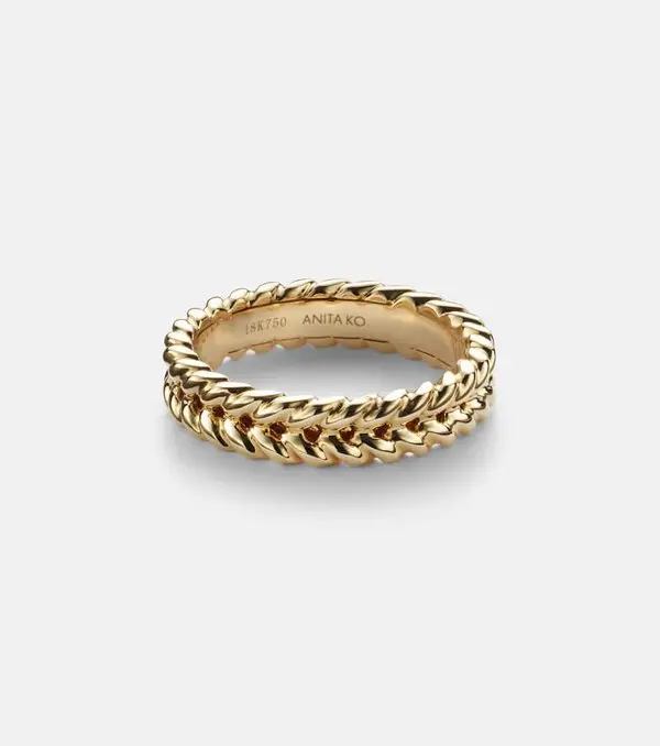 ANITA KO 18kt Braided Ring - Gold