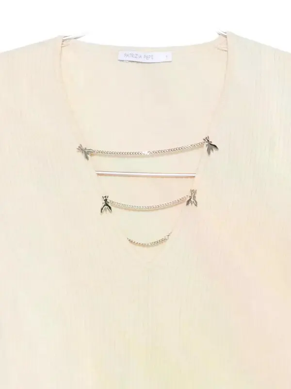 Patrizia Pepe Chain-embellished Sweater
