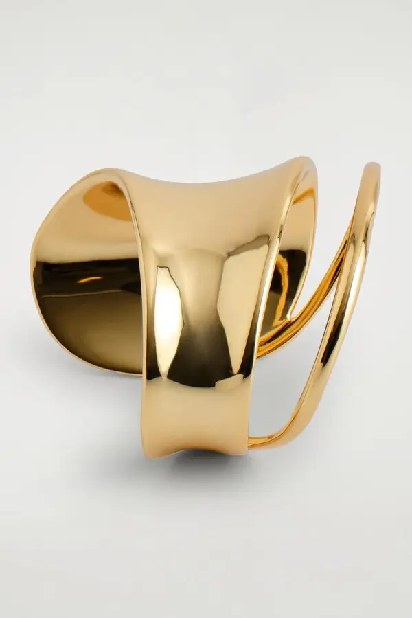 Cos Gold-plated Double-wrap Cuff - Bronze