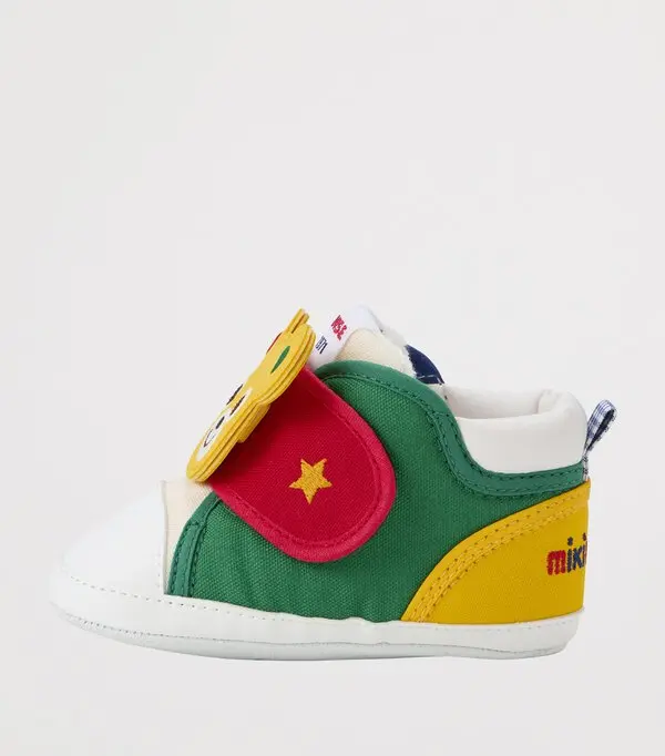 MIKI HOUSE Teddy Appliqué Sneakers