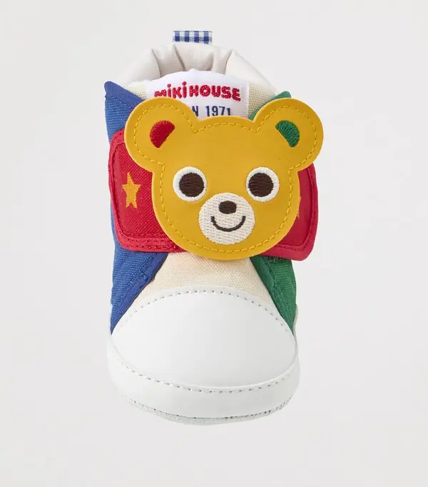 MIKI HOUSE Teddy Appliqué Sneakers