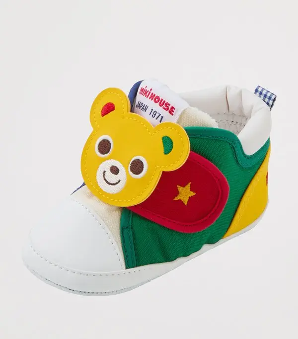 MIKI HOUSE Teddy Appliqué Sneakers