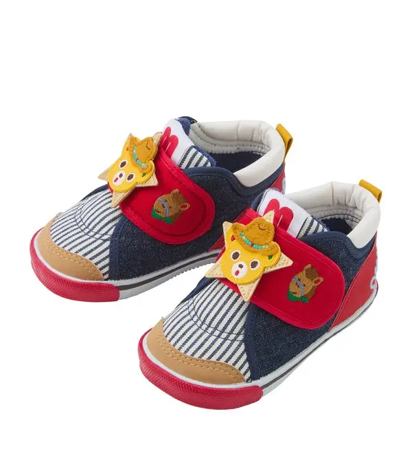 MIKI HOUSE Cotton-blend Sneakers - Navy