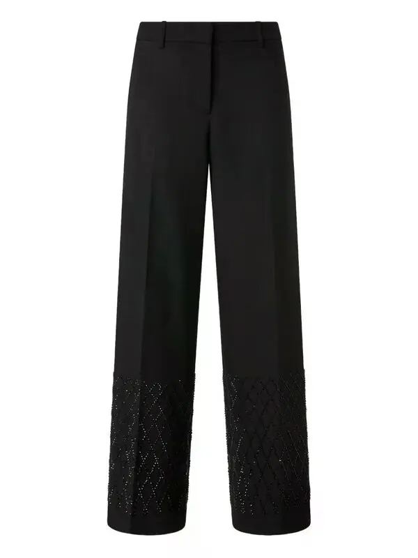 Pinko Embellished-hem Pleated Trousers