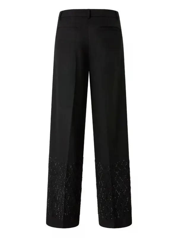 Pinko Embellished-hem Pleated Trousers