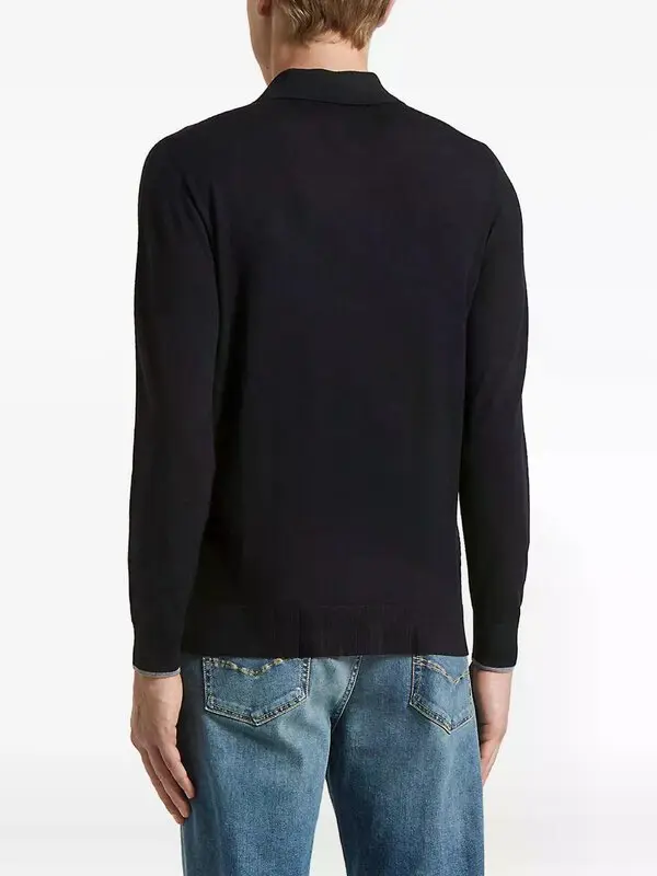 Peserico Long-sleeve Polo Sweater