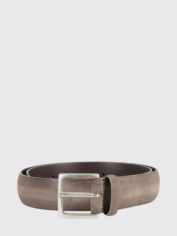 ORTIGNI Leather Belt - Mud