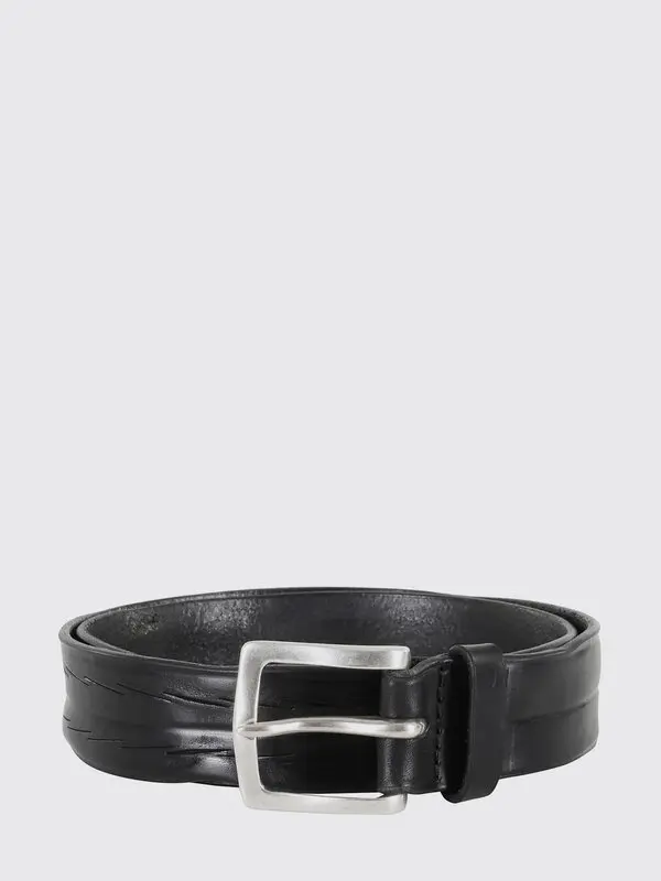 ORTIGNI Leather Belt - Black