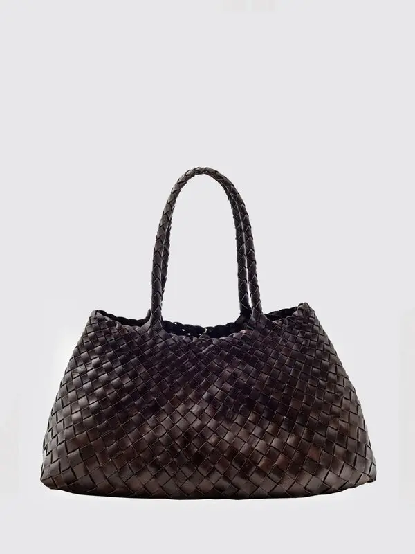 Dragon Diffusion Santa Croce Woven Leather Shoulder Bag - Brown