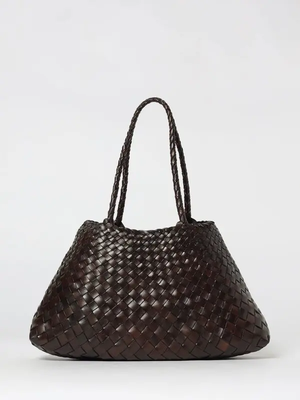 Dragon Diffusion Santa Croce Woven Leather Shoulder Bag - Brown