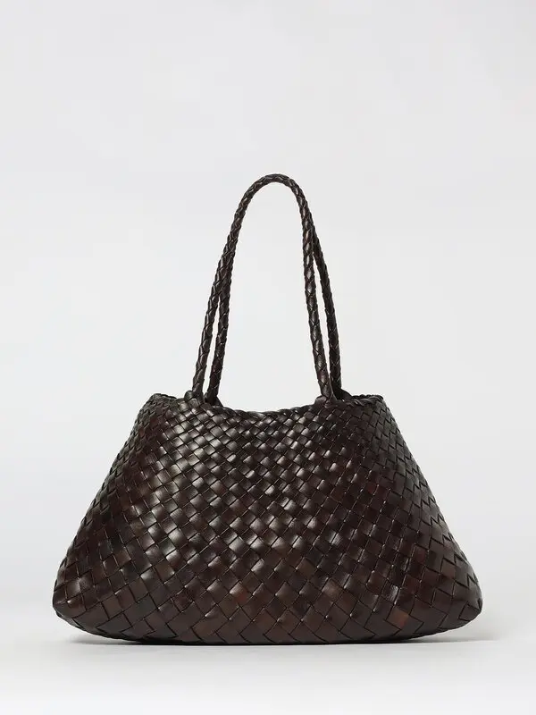 Dragon Diffusion Santa Croce Woven Leather Shoulder Bag - Brown