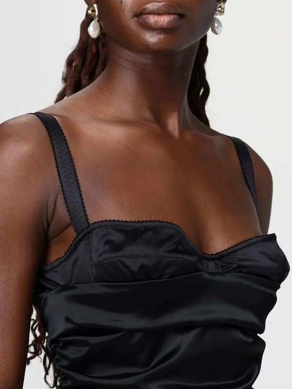 Dolce & Gabbana Ruched Midi Dress