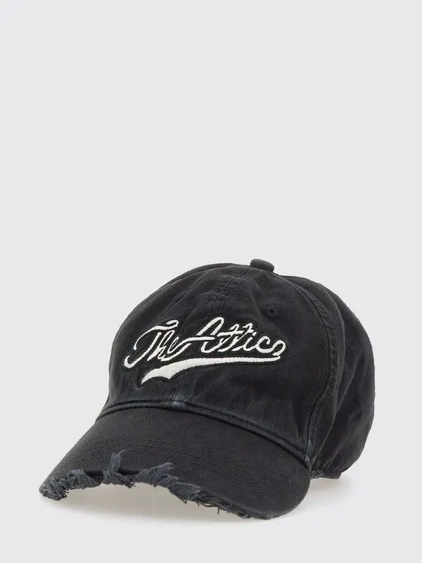 Attico Embroidered Baseball Cap - Black