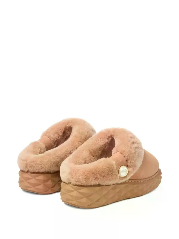JIMMY CHOO Diamond Maxi Mules - Neutrals