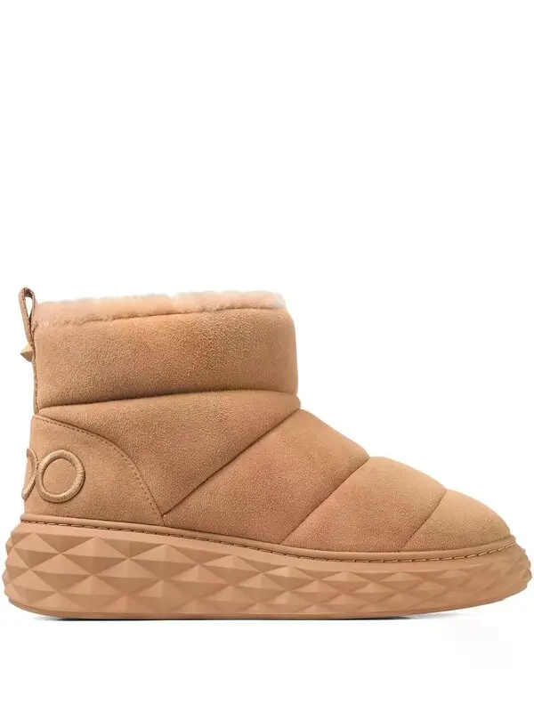 JIMMY CHOO Xan Quilted Boots - Brown