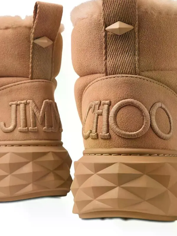 JIMMY CHOO Xan Quilted Boots - Brown