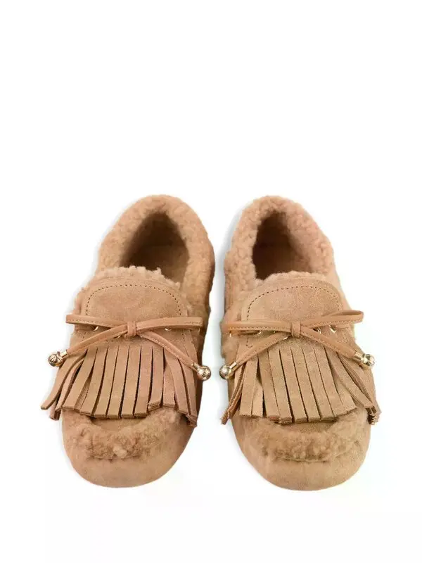 JIMMY CHOO Manon Shearling Trim Loafers