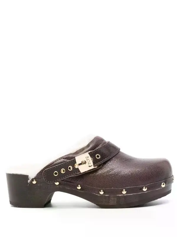 DR. SCHOLL'S SHOES Pescura Robin Leather Clogs - Brown