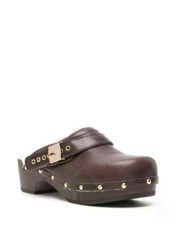 DR. SCHOLL'S SHOES Pescura Robin Leather Clogs - Brown