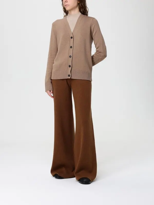 Max Mara Ribbed Mock Neck Long Sleeve Top - Beige