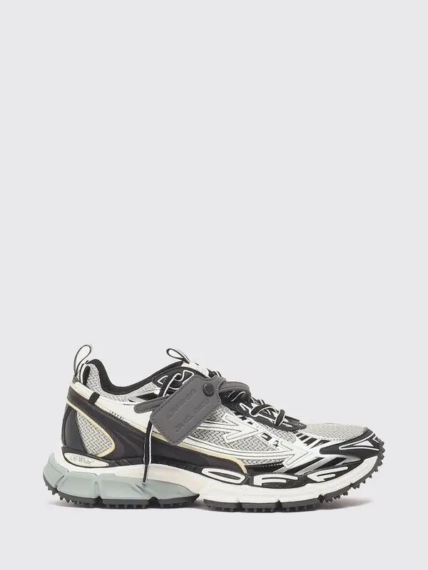 Off-White Be Right Back" Mesh And Rubber Sneakers - Grey