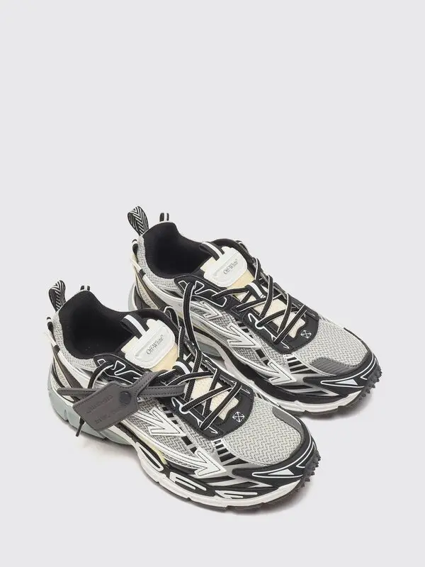 Off-White Lace-up Sneakers - Grey