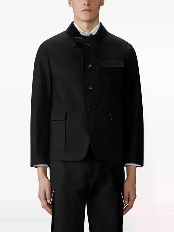 Thom Browne Velvet-collared Jacket
