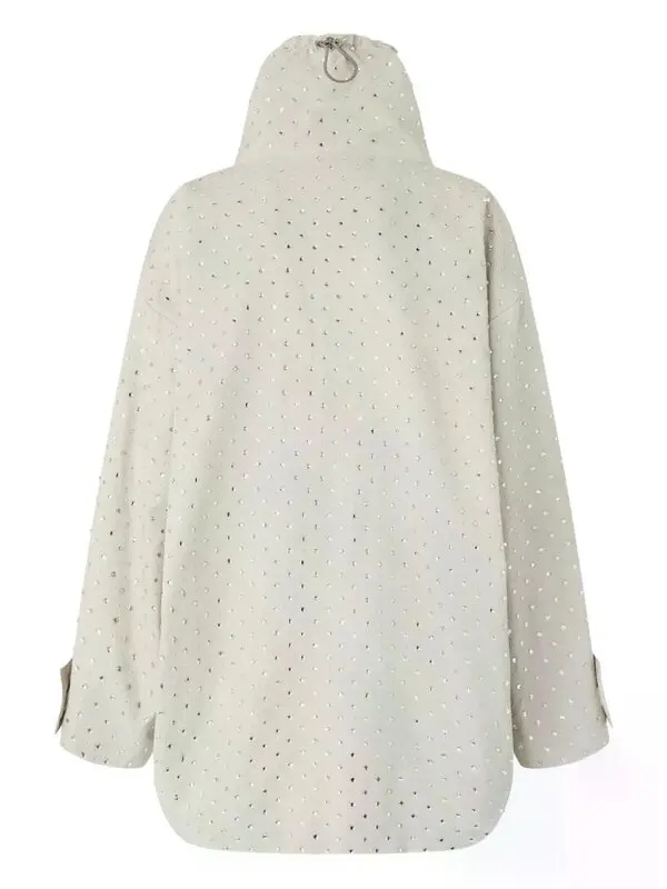 Pinko Crystal-embellished High-neck Coat