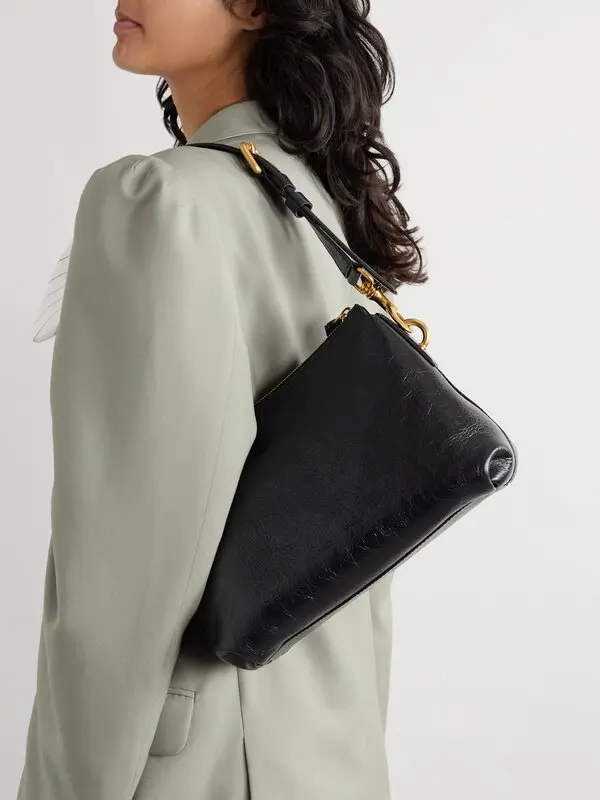 Dries Van Noten Textured-leather Shoulder Bag