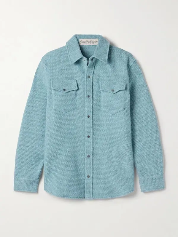 GOD’S TRUE CASHMERE Cashmere-tweed Shirt